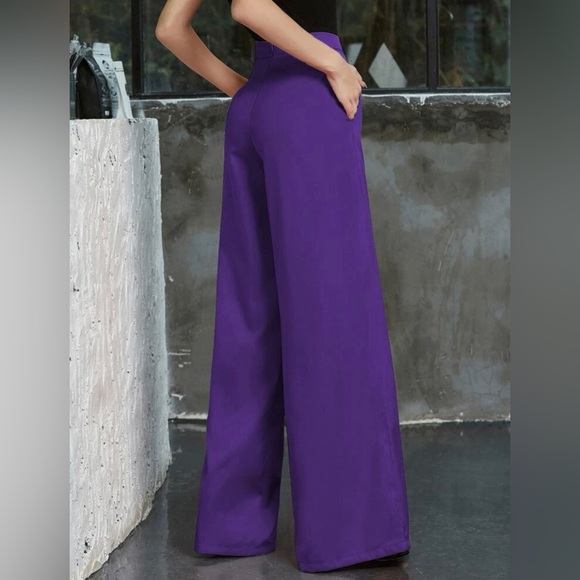 Pants & Jumpsuits | Wide Leg Purple Pants | Poshmark